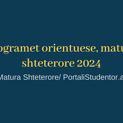 Portali Studentor - Matura Shteterore 2024